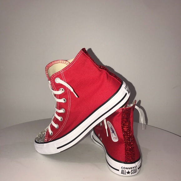 Converse | Shoes | Converse Chuck Taylors All Star Red Tennis Shoes ...